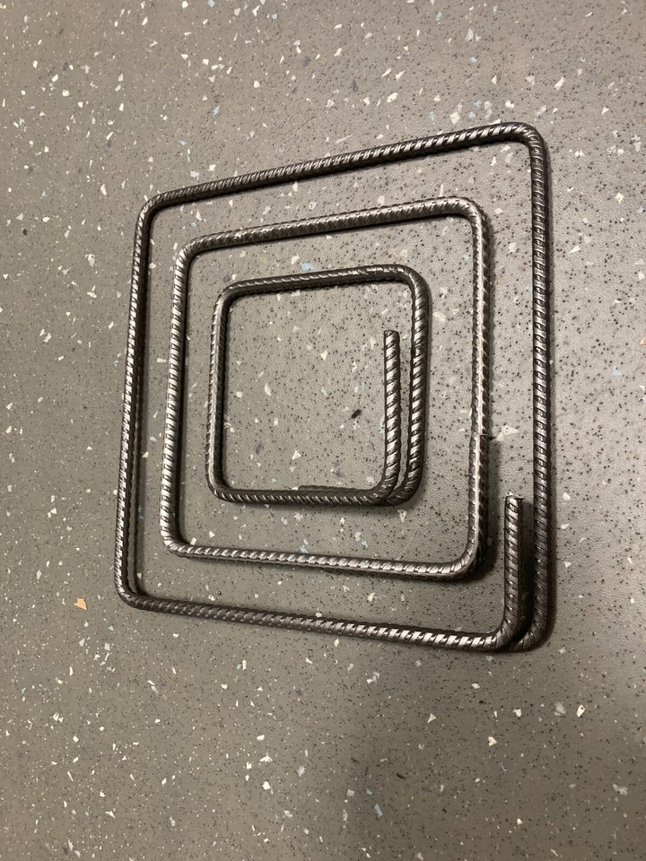 10 x Concrete Reinforcing stirrups / Rectangular Links / reinforcement ...