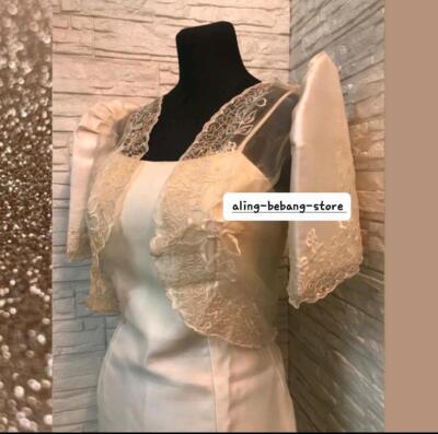 Filipiniana Bolero with Embroided Design (BEIGE) | eBay