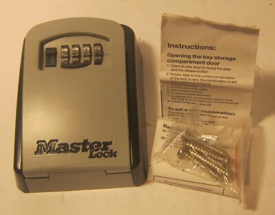MASTER LOCK 4 Digit Combo LOCK BOX Unused with Instructions!!!! | eBay