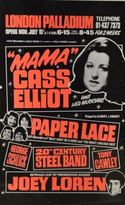 Mama Cass Elliot Reprint 13" x 19" Concert Poster | eBay