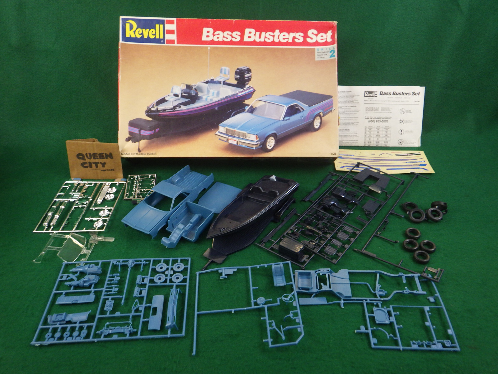 Vintage Revell Bass Busters Set 1/25 Scale Plastic Model Kit #7243 1991 ...