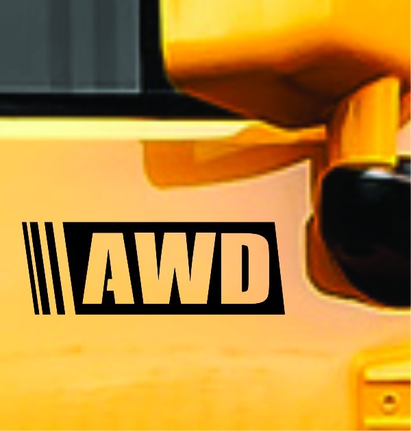 All Wheel Drive Badge Set Bumper Sticker Vinyl Decal AWD Decal Off Road ...