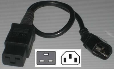 Power Extension HP Dl-Series 200-240V 10A AC 1.5m Cord 287485-002 IEC ...