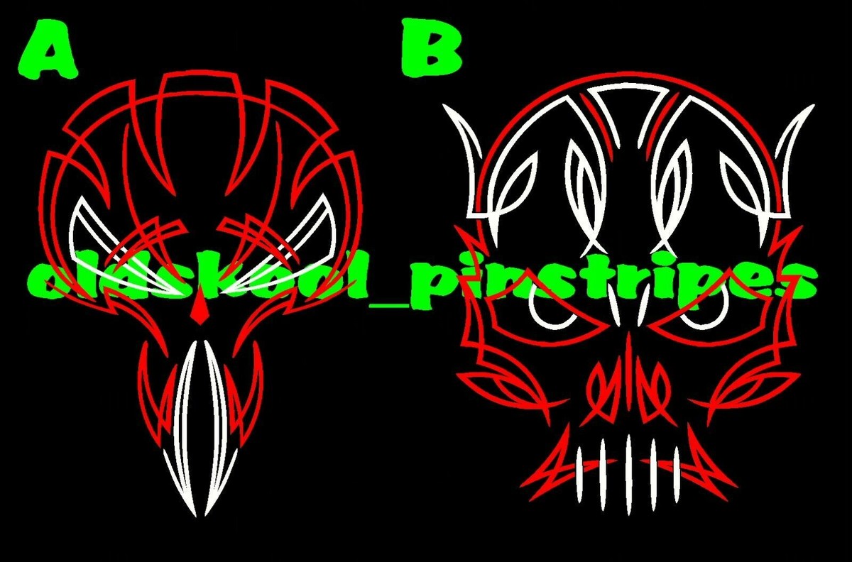 Pinstriping Skull Designs