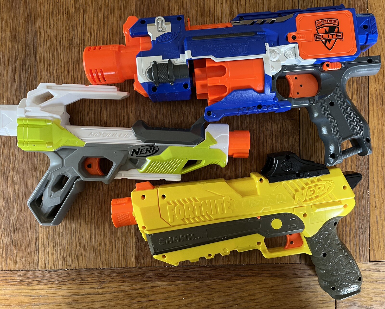 Nerf N-Strike Mega Elite Blaster Gun Bundle Fortnite SP-L Shhhh ...