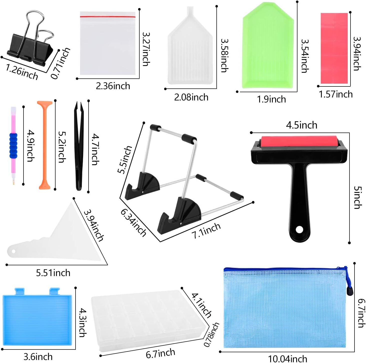 Ratukall 183PCS A4 Diamond Painting Light Pad Kit, Board for Multicolor ...