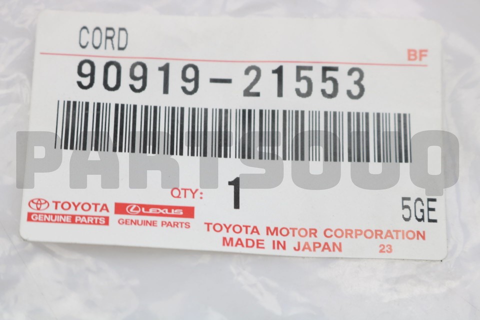 9091921553 Genuine Toyota CORD SET, COIL & SPARK, W/RESISTIVE | eBay