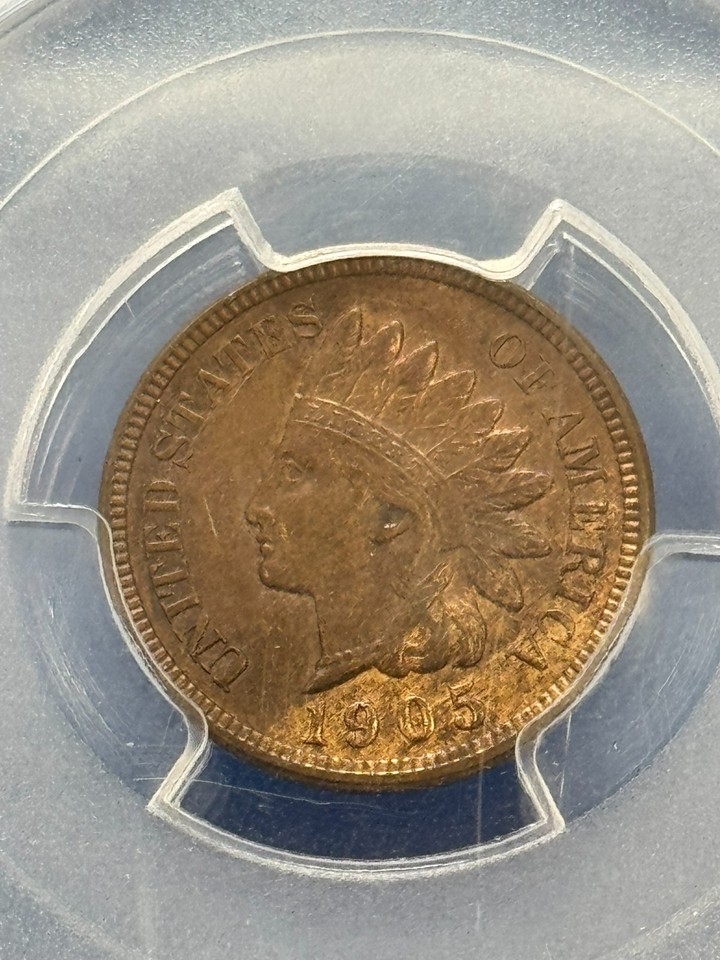 1905 Indian Head Cent PCGS MS63 BN – Attractive Brown Uncirculated Coin ...