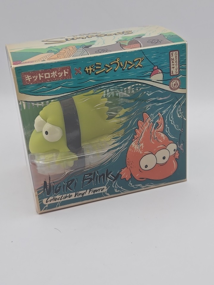 Kidrobot The Simpsons: Blinky Nigiri 3" Green Radioactive Fish Rare ...