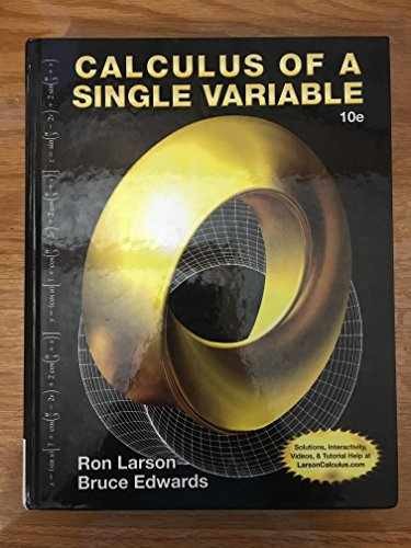 Calculus of a Single Variable - Hardcover, by Larson Ron; Edwards ...
