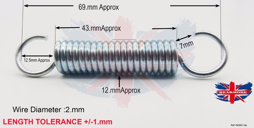 69mm Long Motorbike Motorcycle Kickstand Side Stand Spring Center Stand ...