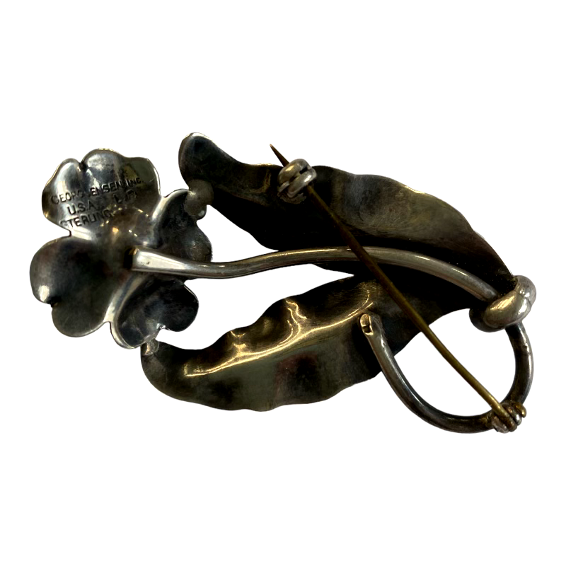 Georg Jensen Sterling La Paglia Evening Primrose Pin | eBay