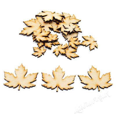 Maple Leaf MDF Wooden Craft Shape Blank Autumn Decoration ...