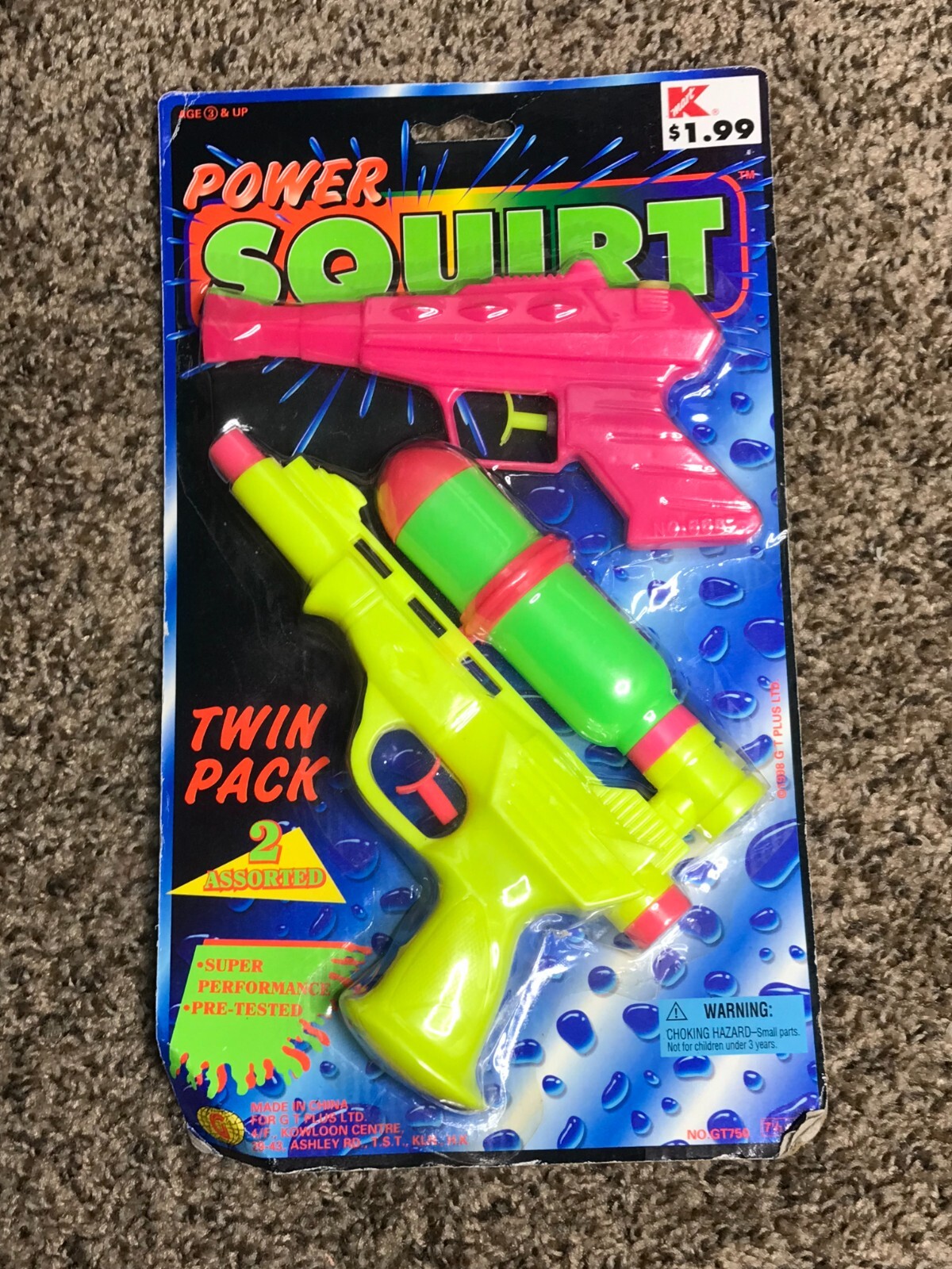 Power Soaker Super Mini Soaker 1998 Vtg Squirt Gun Twin Pack Hasbro ...