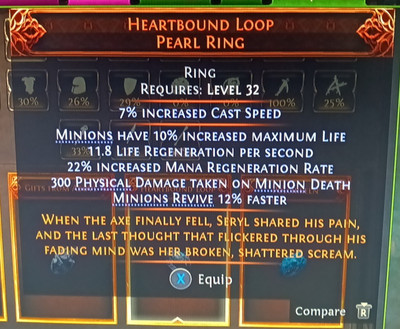 💣 Path of Exile 2 Dawn of the Hunt 💣HEARTBOUND LOOP💣 Unique Ring💣 | eBay