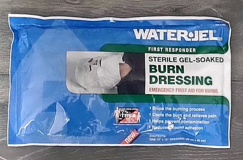 Burn Dressing Water Jel 12" x 16" Sterile Gel-Soaked NIP Exp 02/2024 | eBay