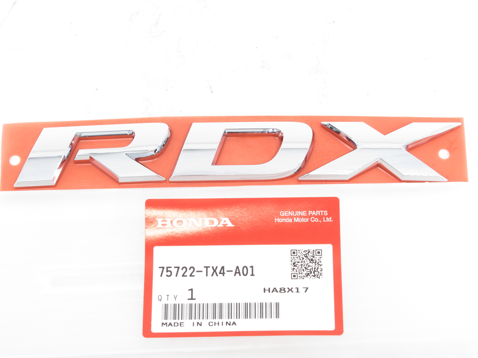 Genuine OEM Acura 75722-TX4-A01 "RDX" Rear Tailgate Nameplate Badge ...