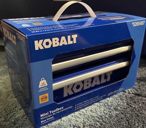 Brand New 25th Anniversary Kobalt Mini Toolbox BLUE Kobalt Mini Tool ...