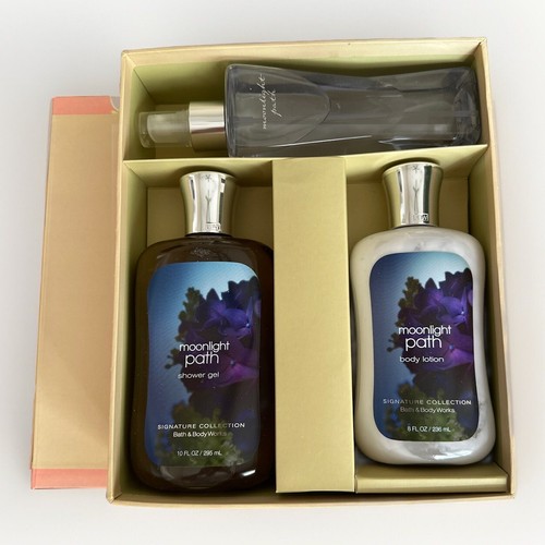 Bath Body Works Original Moonlight Path Gift Set W Box RARE lotion ...