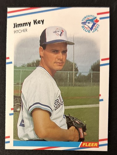 1988 Fleer Jimmy Key Baseball Card #114 Blue Jays Pitcher NM O/C | eBay