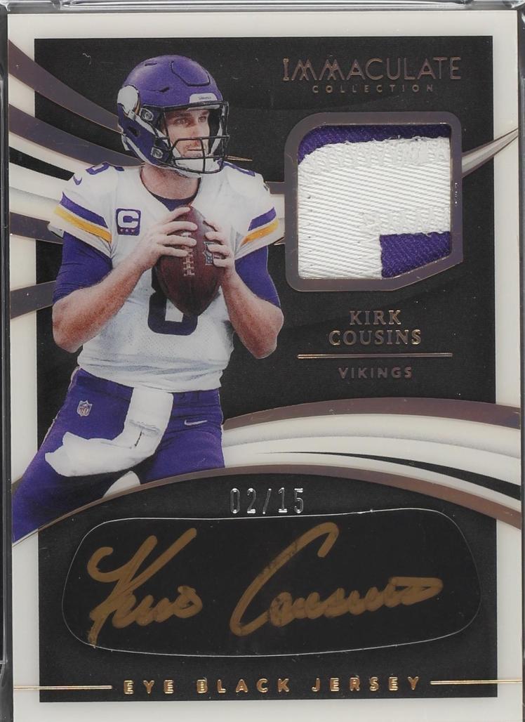 2021 Panini Immaculate Collection - Immaculate Eye Black Jersey Kirk ...