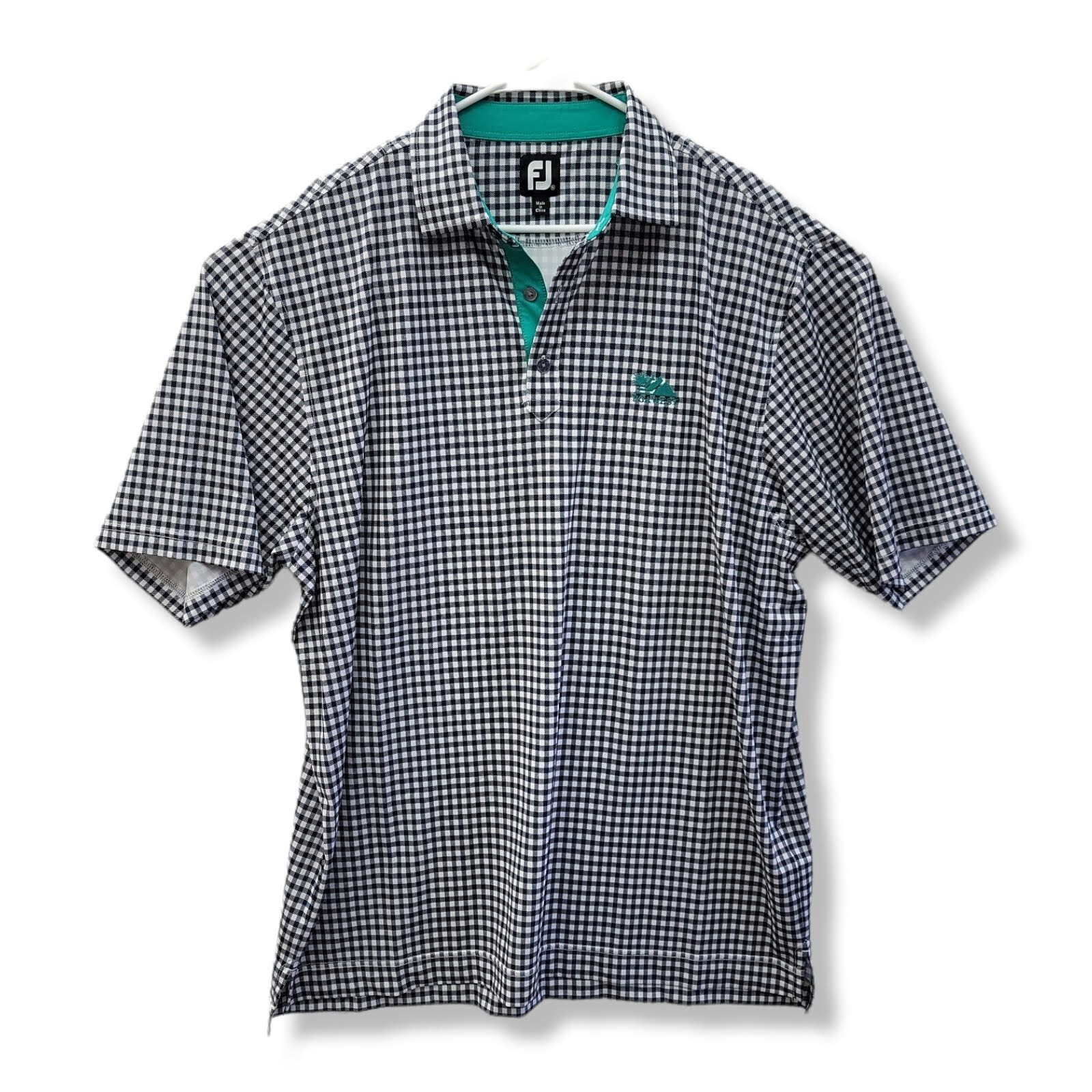 Footjoy Golf Mens XL Polo Shirt Check Pattern PGA Wes… - Gem
