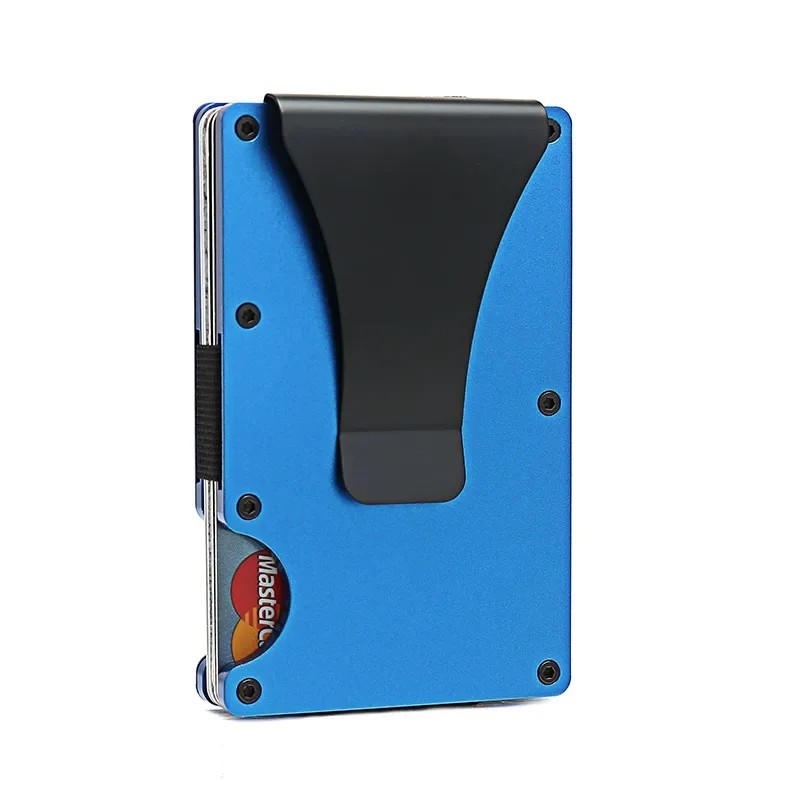Ridge-Style Titanium Wallet–Slim RFID Blocking Metal Card Holder with ...