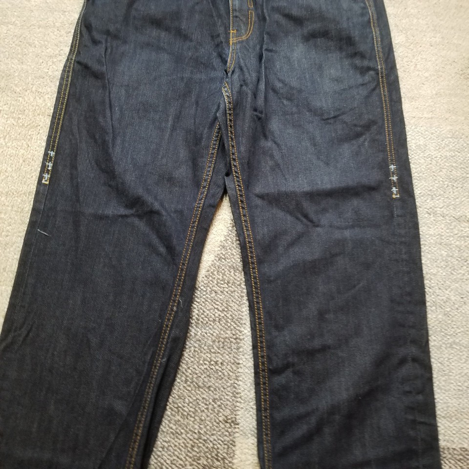 Vintage Rocawear Jeans Mens 34x30 Baggy Hip Hop Regular Dark Wash Y2K ...