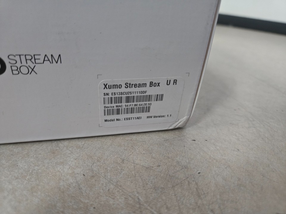 Xumo Stream Box 4K UHD Streaming Device Version 1.1 ESST11AEI SEALED | eBay