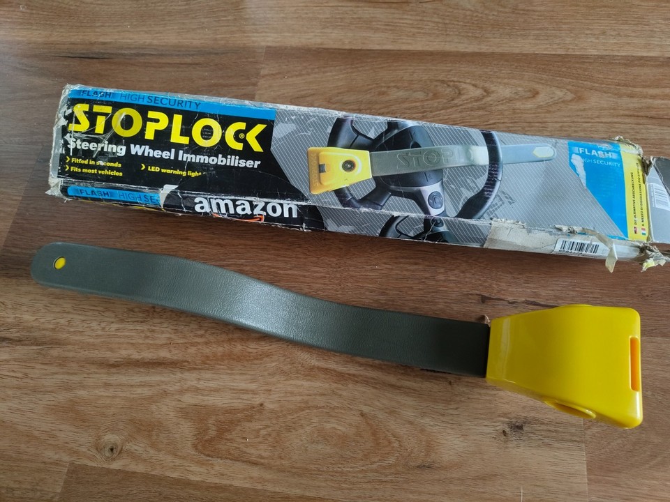 Stoplock Steering Wheel Lock Car Security Immobiliser With 2 Keys | Unused | eBay UK