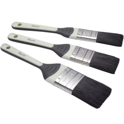 Harris 3 Pack Seriously Good Woodwork Gloss Paint Brushes No-Loss ...