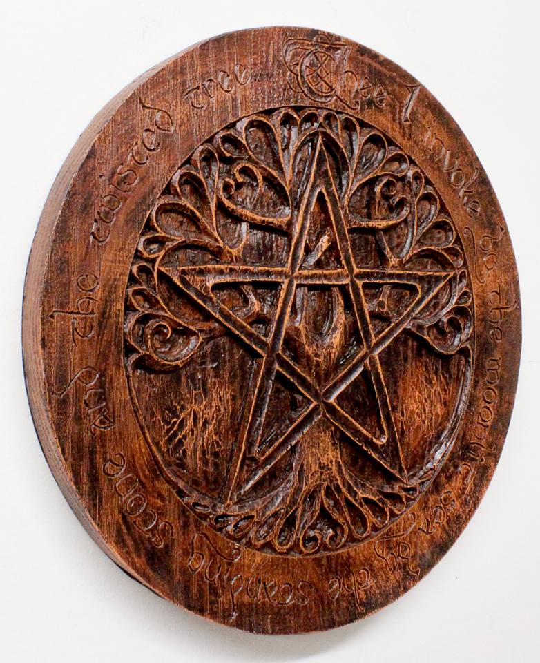 Large Tree Pentacle Plaque - Dryad Designs - Pagan Wicca Wiccan ...