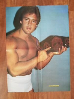 GINO HERNANDEZ Ken Patera 1984 2 SIDED 4 PAGE POSTER 32"x44" NEW UNUSED ...