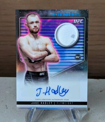 Jake Hadley 2024 Topps Midnight UFC RCA-JHA Rookie Relic Autograph RC ...