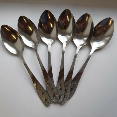 Rare Spoons Spaceship Rocket Stars Space 1960s new 6 items | eBay