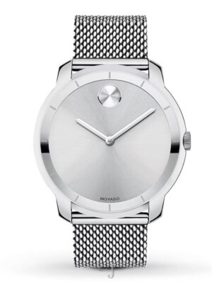 MOVADO BOLD SILVER-TONE DIAL MEN’S WATCH 3600260 | eBay
