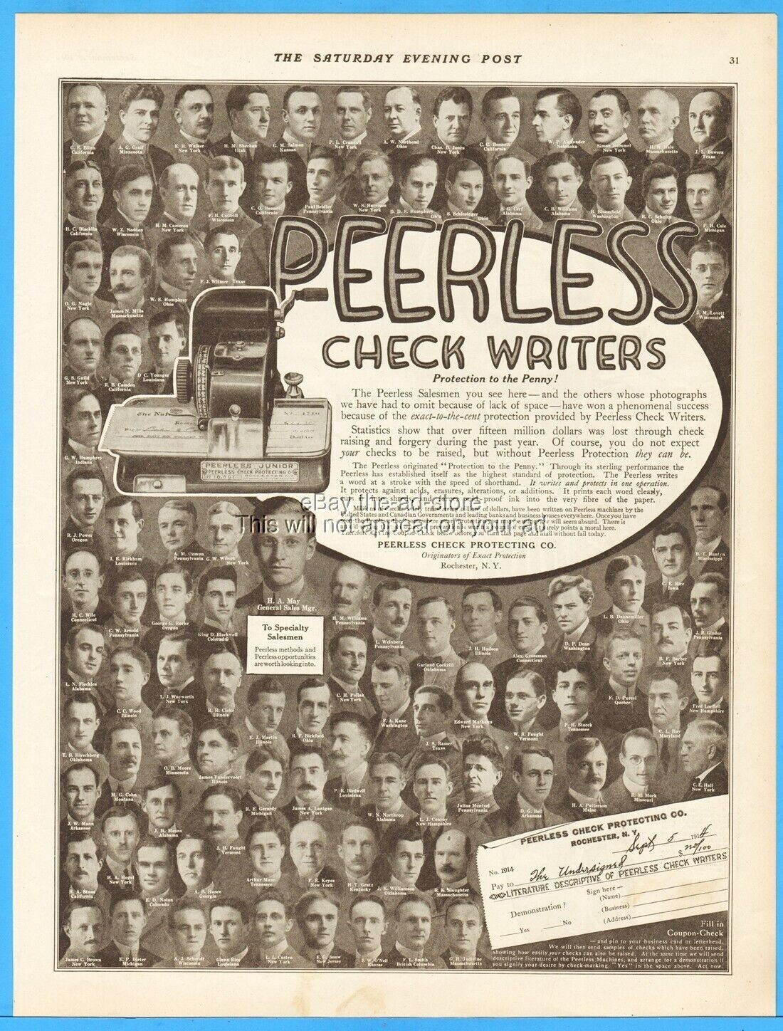 Antique Check Writer - Peerless Check Writing Machine | eBay