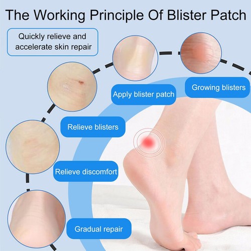 30X Hydrocolloid Gel Blister Plasters for Toes Feet Heel Protection ...