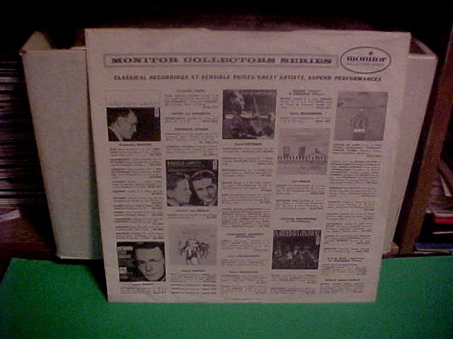 MONITOR CLASSICAL RECORDS INNER SLEEVE ONLY NO RECORD 12" COLLECTORS ...