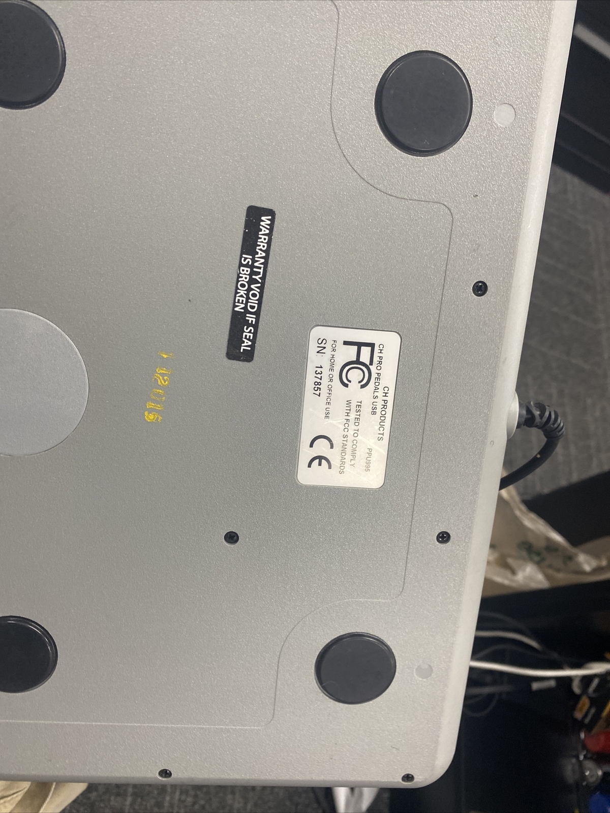 CH Products Pro Pedals USB Flight Rudder Simulator PPU995 Gaming Sim ...