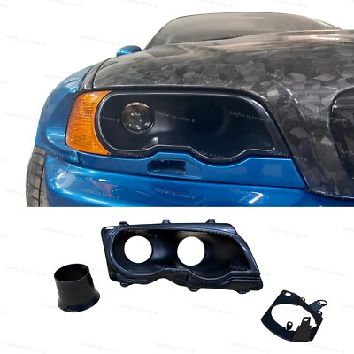 BMW E46 M3 right cold Intake 3 inches air duct headlight replacement ...