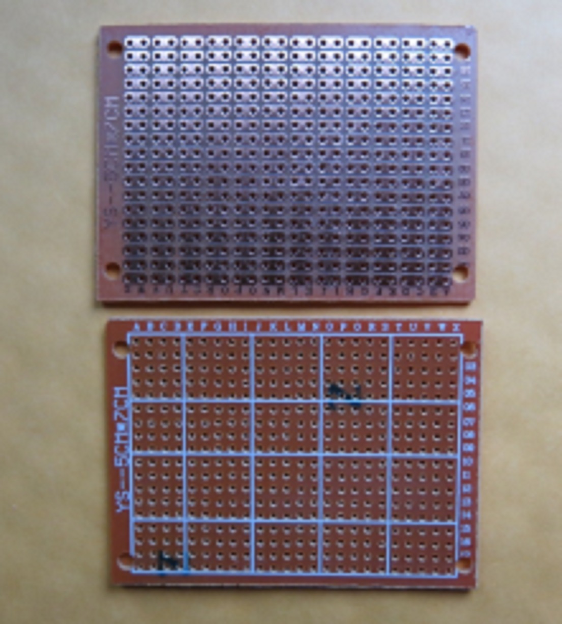 2x 7x5cm PCB Veroboard Prototype Stripboard Strip Vero Board breadboard ...