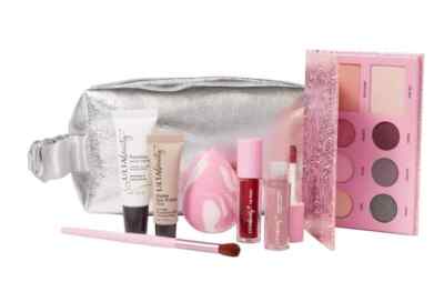 Ulta Beauty 8 Pc Makeup Set SILVER Makeup Bag SALE HELPS CATS & DOGS | eBay