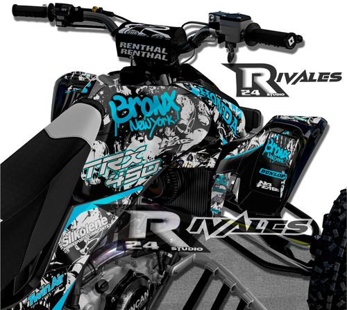Honda TRX 450R 450ER graphics kit 2004 2005 2006 to 2015 decals ...