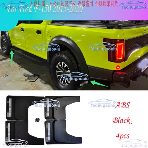 For Ford Raptor F-150 2015-2020 ABS Black Splashproof Fender ...