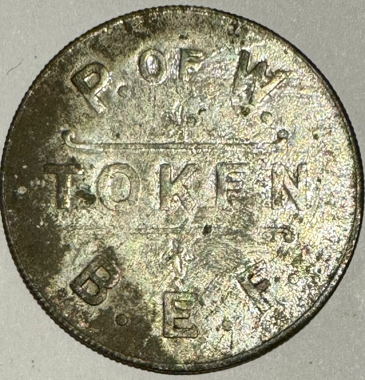 GREAT BRITAIN British Expeditionary Force Prisoner of War 1 Franc Token ...