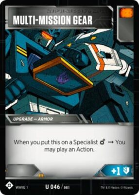 Transformers TCG: Multi-Mission Gear [Moderately Played] from set Wave ...