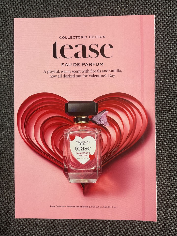 2024 Victoria's Secret Valentines Day postcard Ad Paloma Elsesser " VS ...