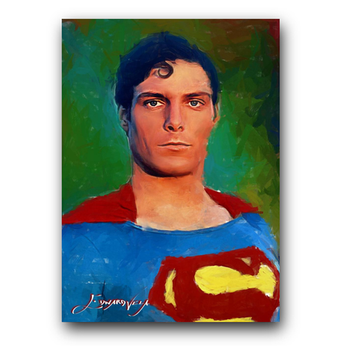 Christopher Reeve as Superman #24 Art Card Limited 44/50 Vela Signed ...