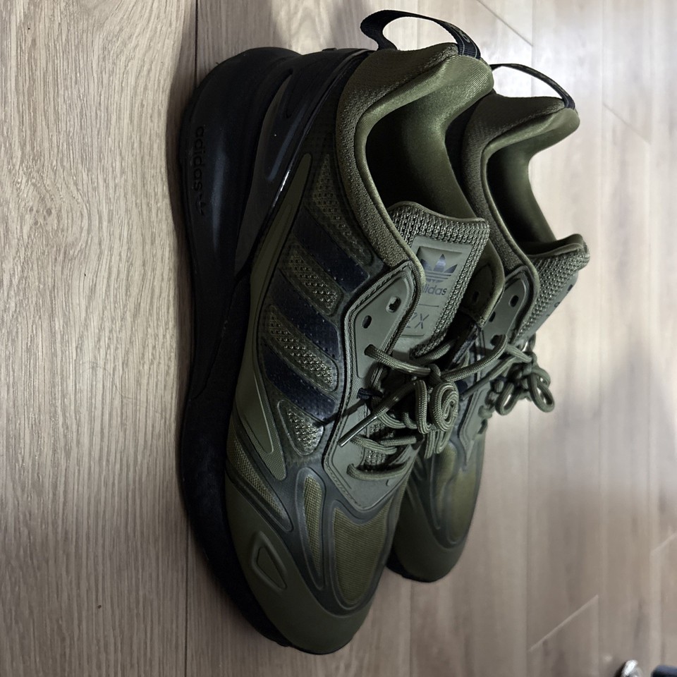 ADIDAS MEN’S ZX BOOST TRAIL SHOES CAMO GREEN - UK 8 | eBay UK